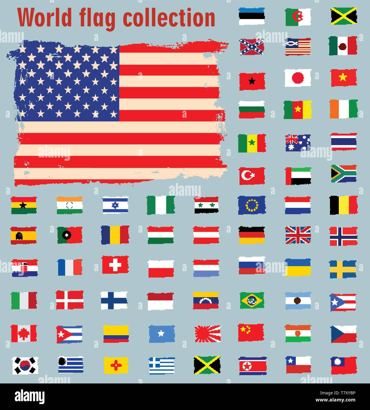 world Flags icon usa, vector illustration Stock Vector Image & Art - Alamy