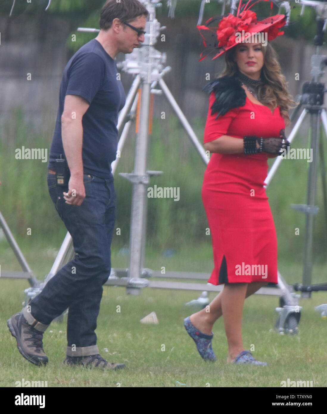 Model Kelly Brook spotted filming a advert in Liverpool credit Ian ...