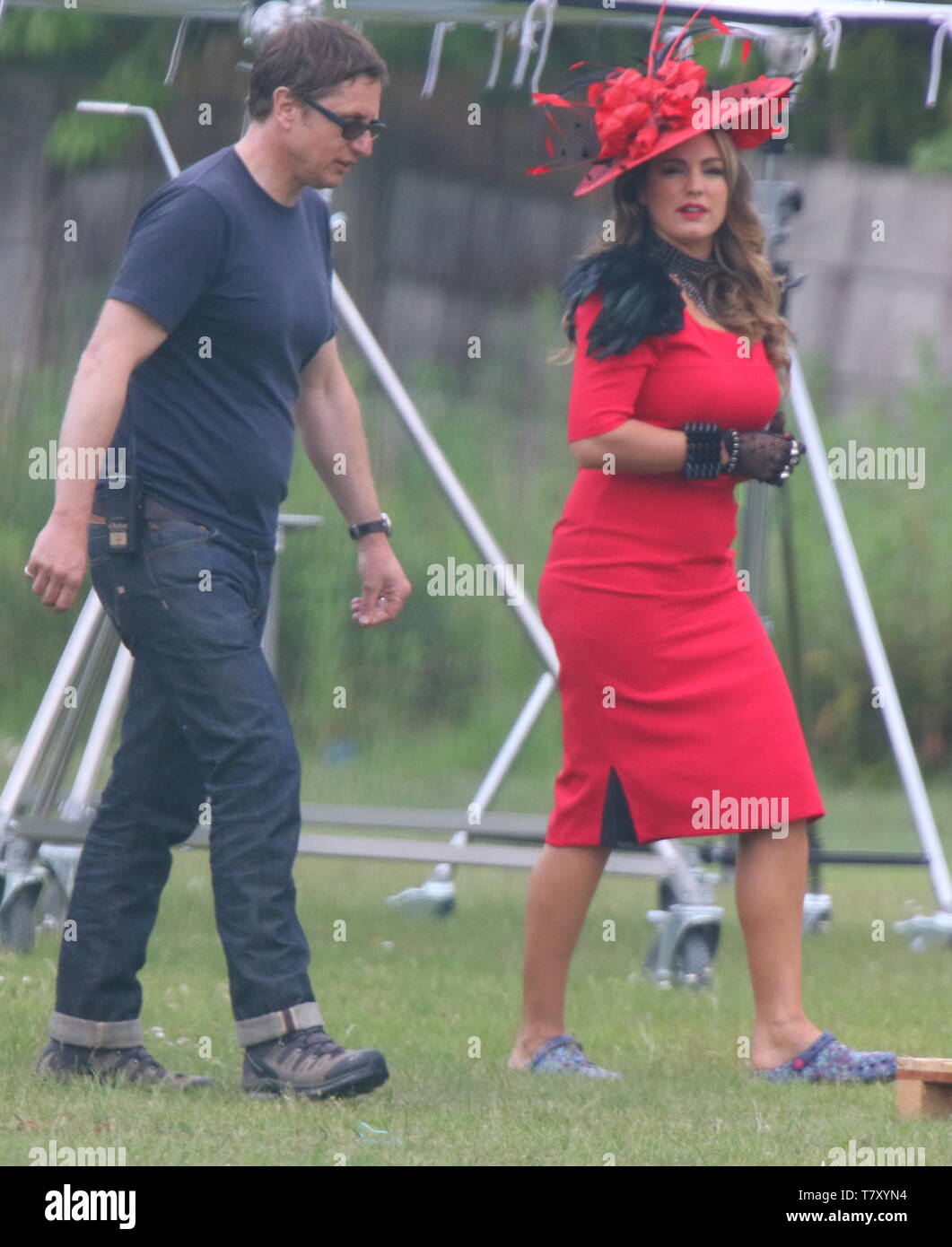 Model Kelly Brook spotted filming a advert in Liverpool credit Ian ...