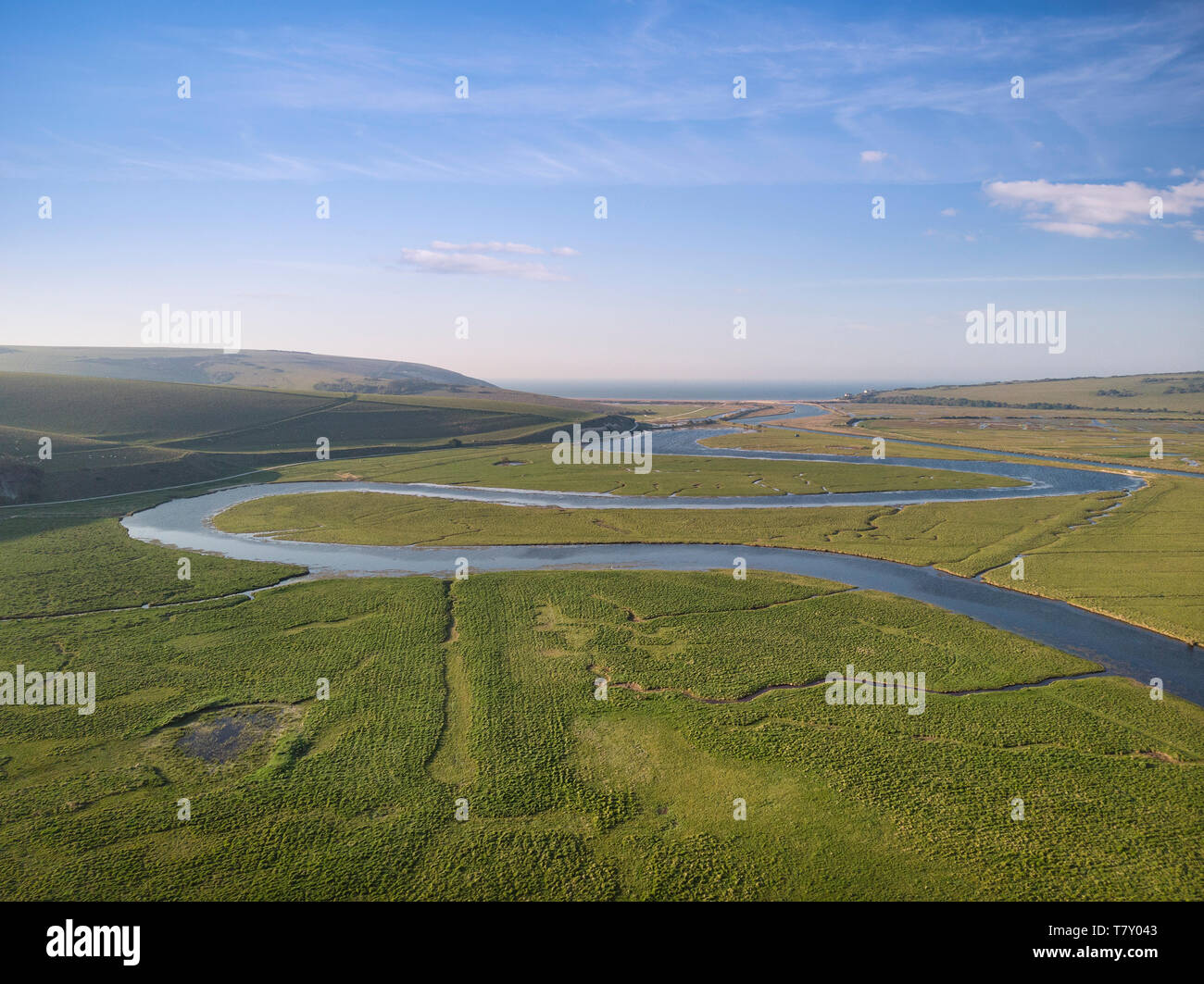 Cuckmere river aerial hi-res stock photography and images - Alamy