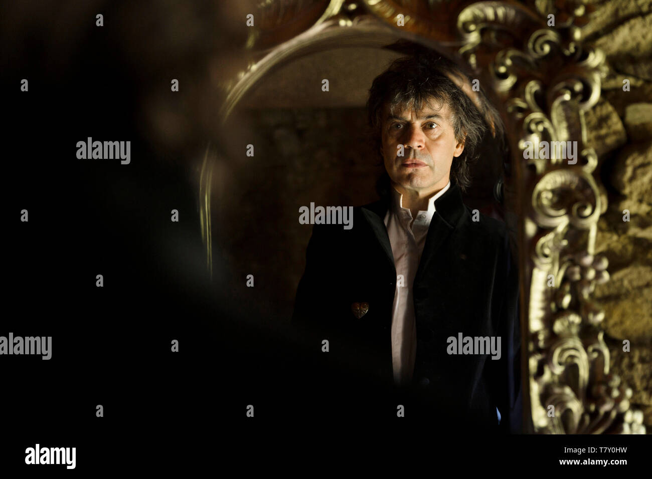 Portrait of Breton singer Denez Prigent 2018/07/04 *** Local Caption ...