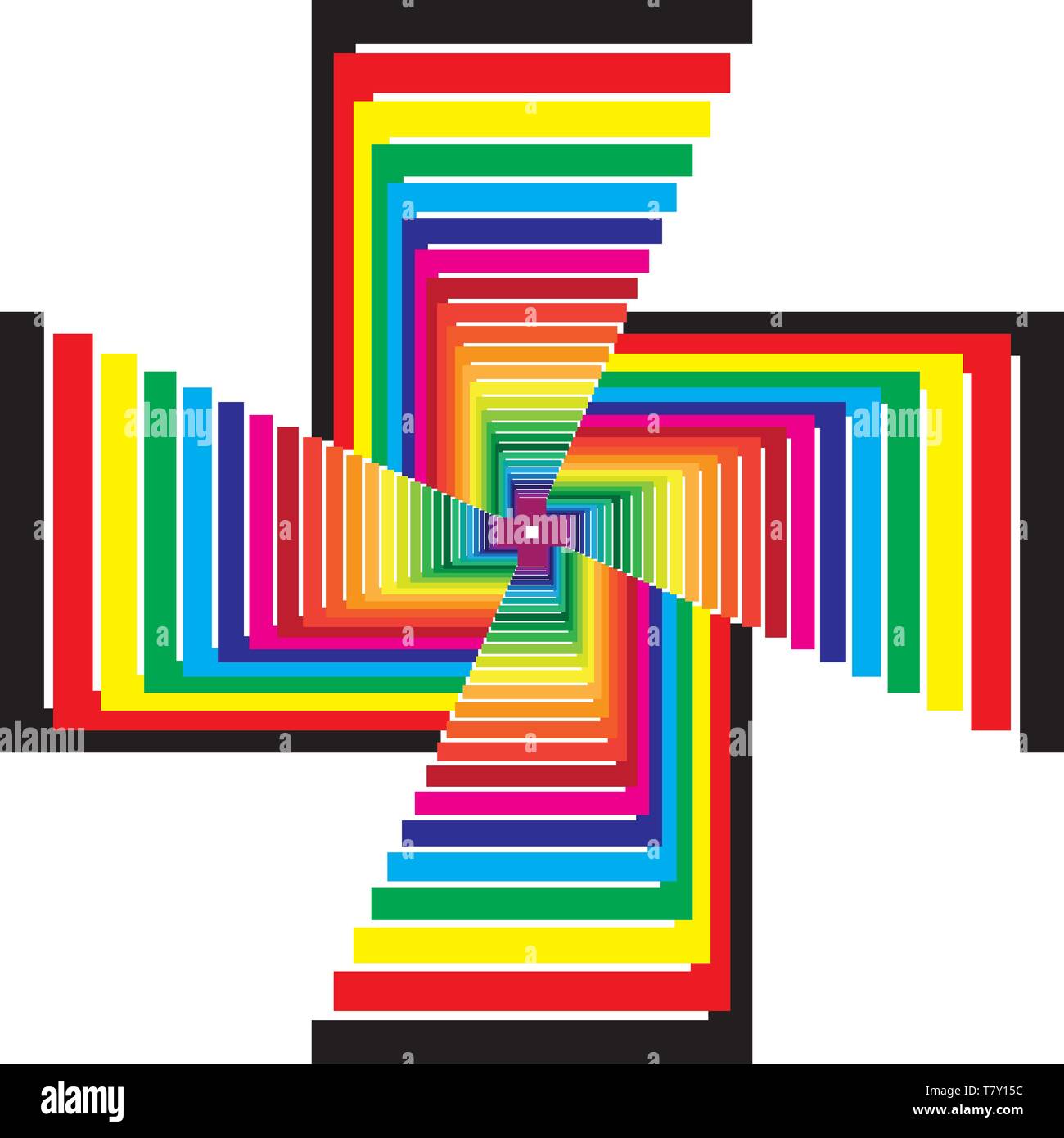 From red to deep purple color swatches squared fan target designer ...