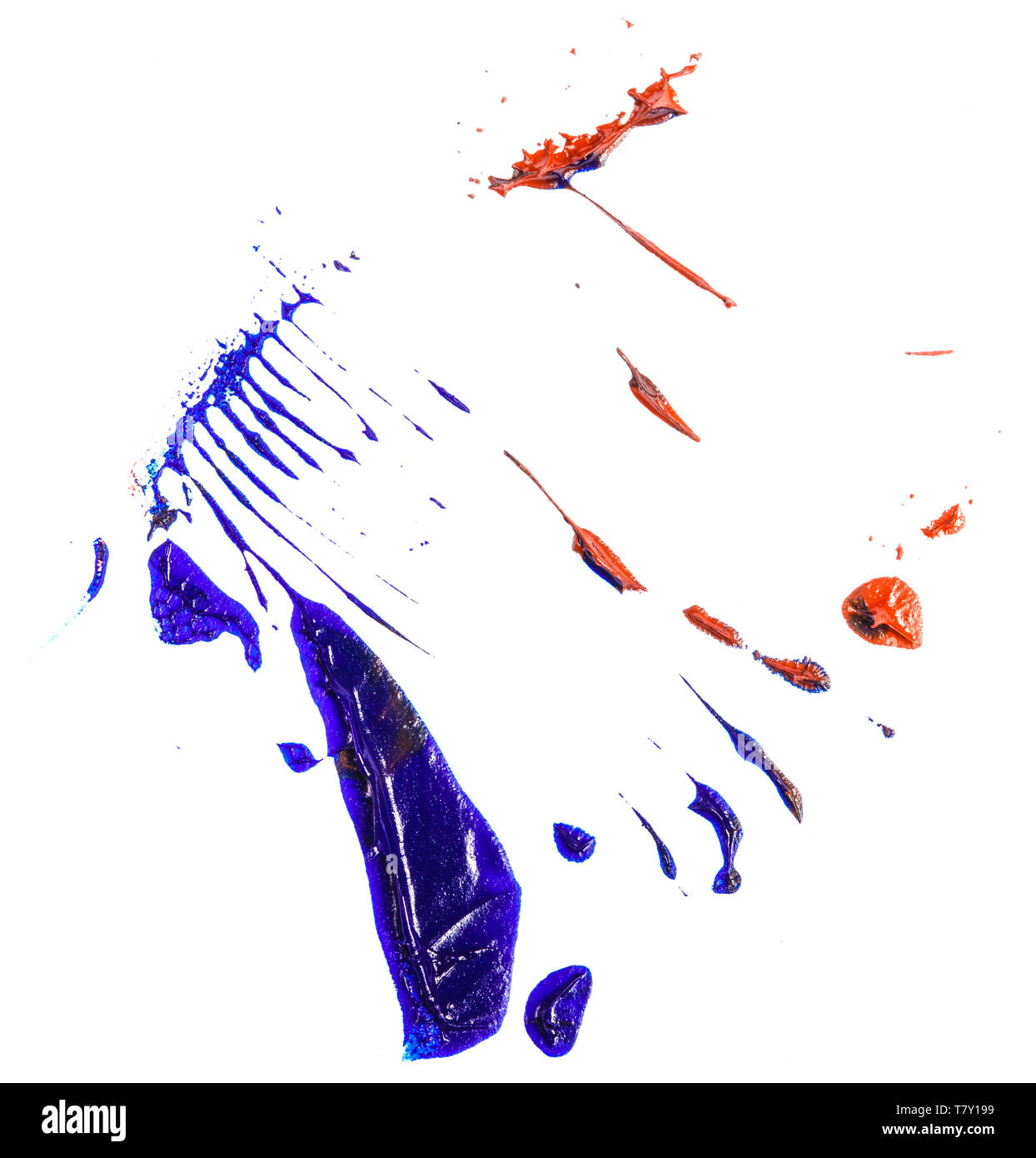 Close up bright red spot Cut Out Stock Images & Pictures - Alamy