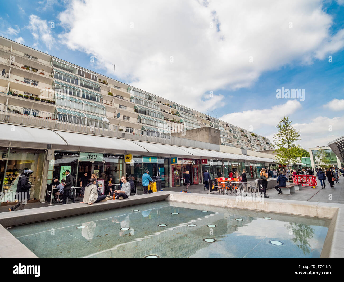 The Brunswick Centre, Camden, London, UK. Pioneering low-rise, high ...