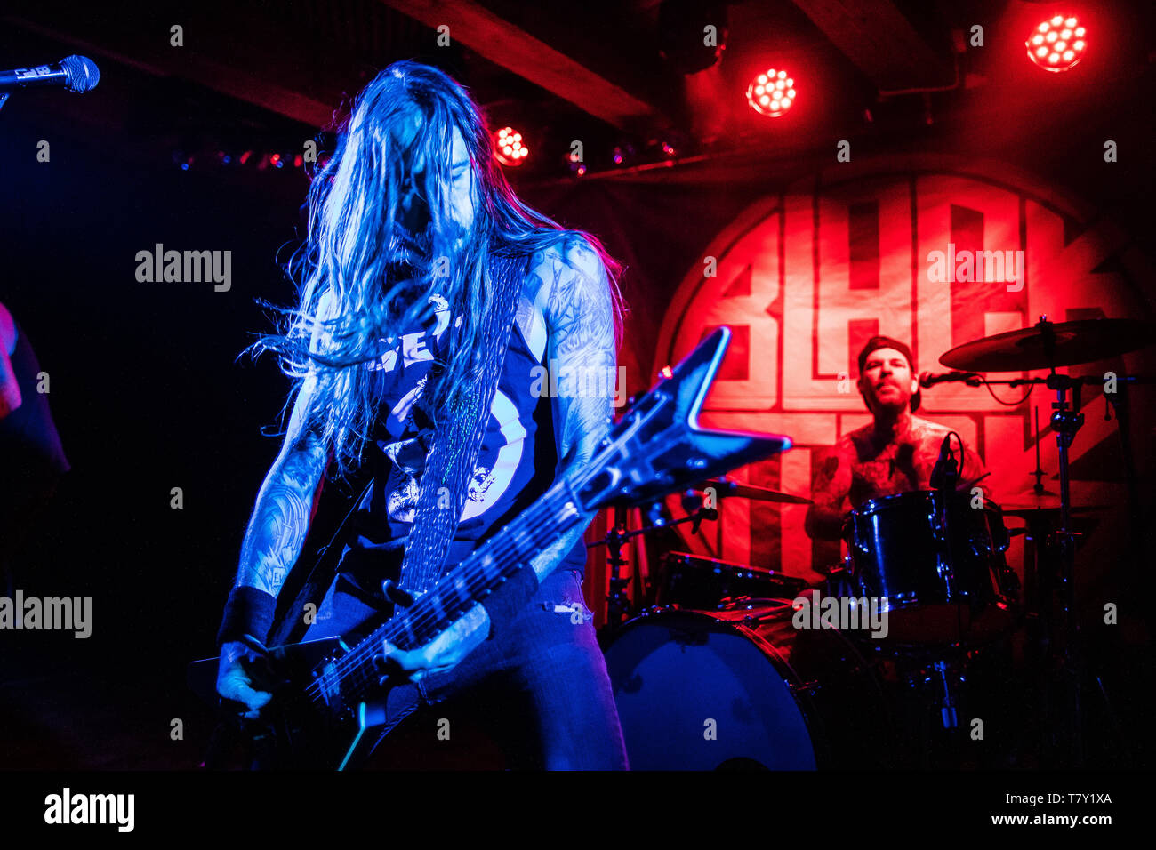 Denmark, Copenhagen - May 7, 2019. The American sludge metal band Black ...