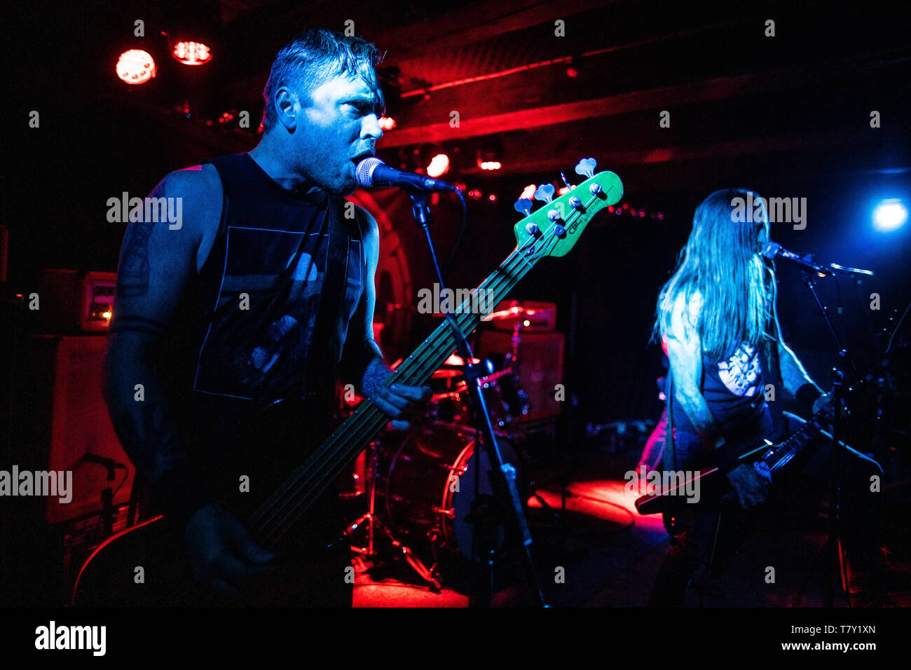 Denmark, Copenhagen - May 7, 2019. The American sludge metal band Black ...