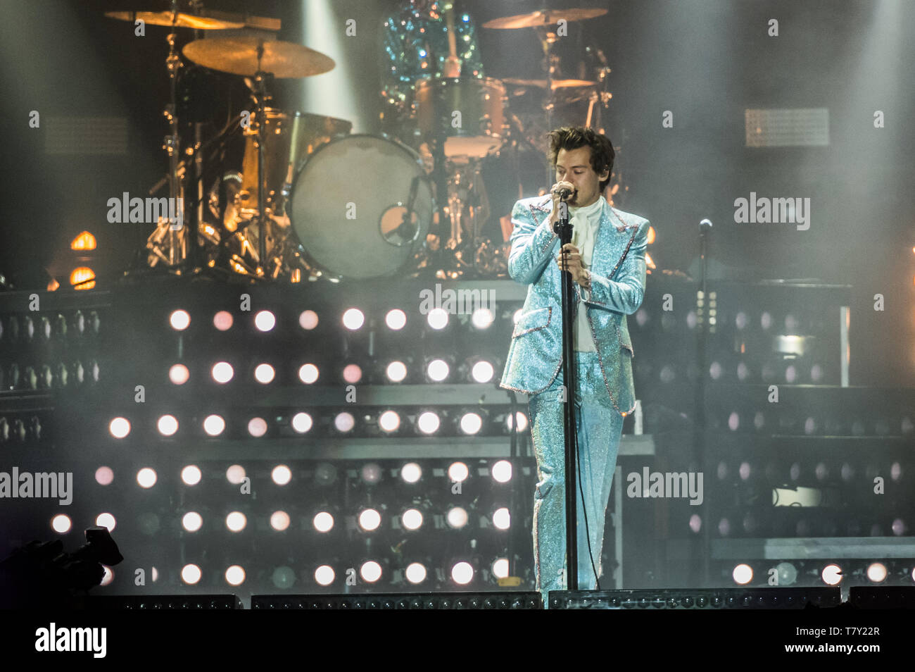 Denmark, Copenhagen - March 19, 2018. The English pop singer Harry ...