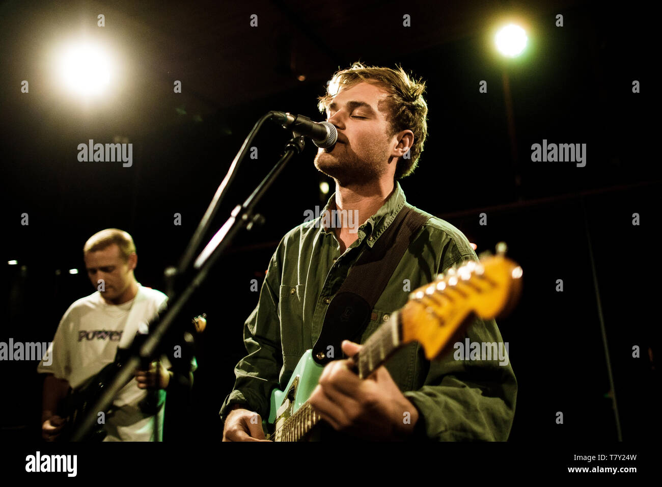 Denmark, Copenhagen - May 7, 2019. Dream pop band Mild Orange performs ...