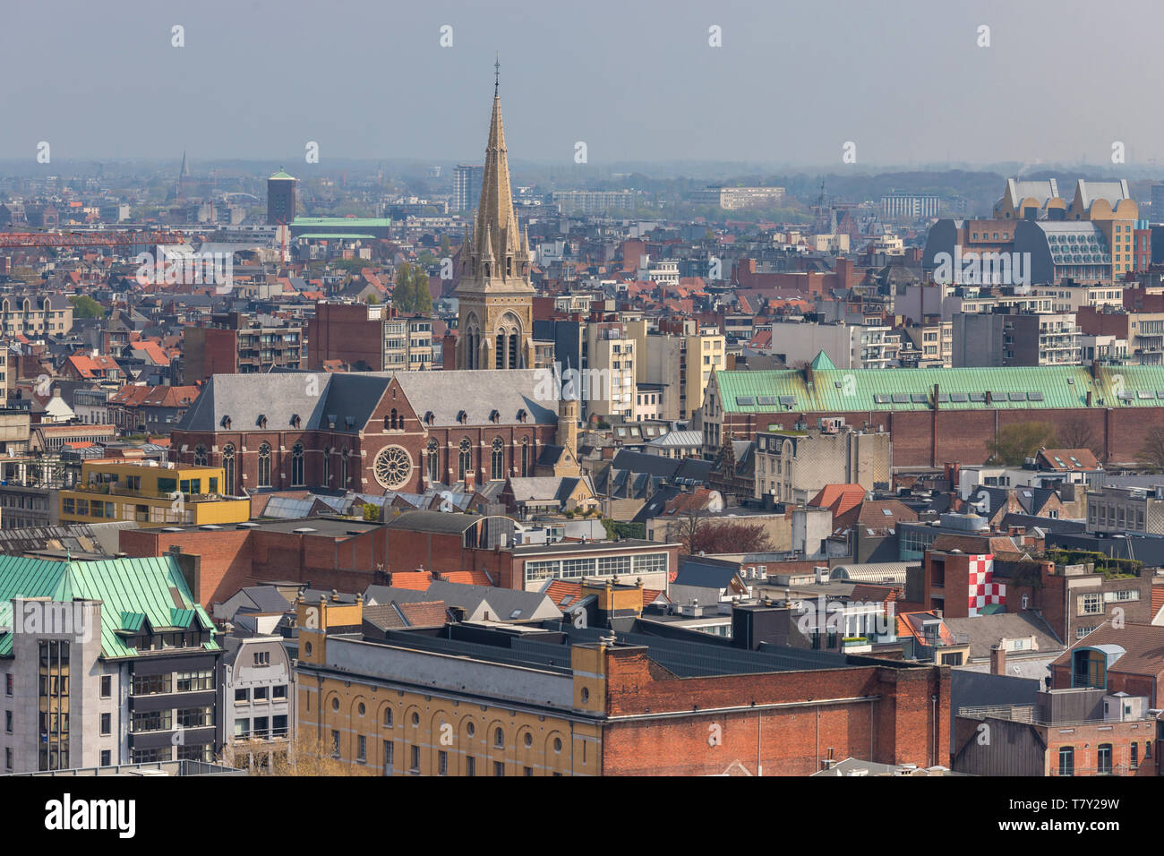 antwerpen belgium cityscape from above Stock Photo - Alamy