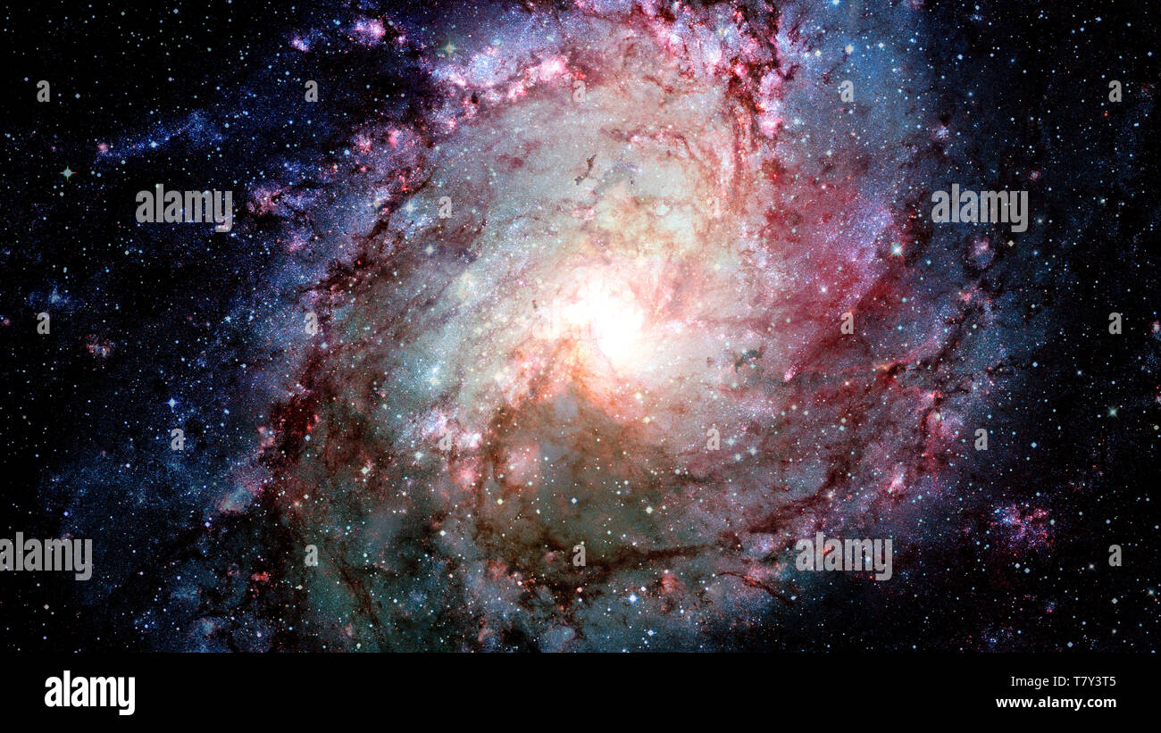 Galaxy and nebula in outer space. Elements of this image furnished by ...