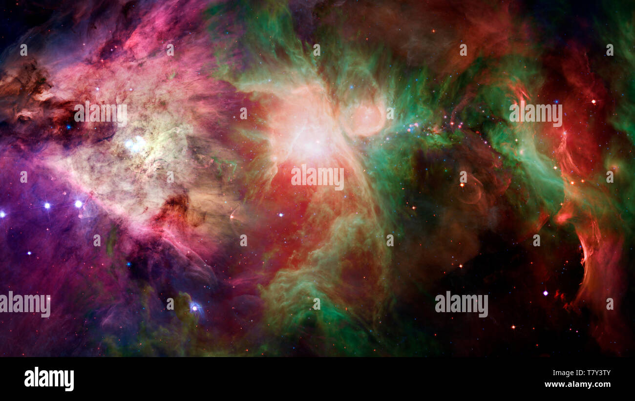Universe filled with stars, nebula and galaxy. Elements of this image ...