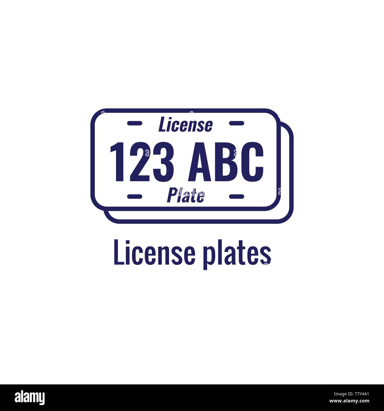 Drivers Test & License Icon Set and Web Header Banner Stock Vector ...