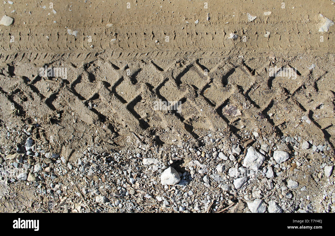 Muddy tracks trail bike hi-res stock photography and images - Alamy