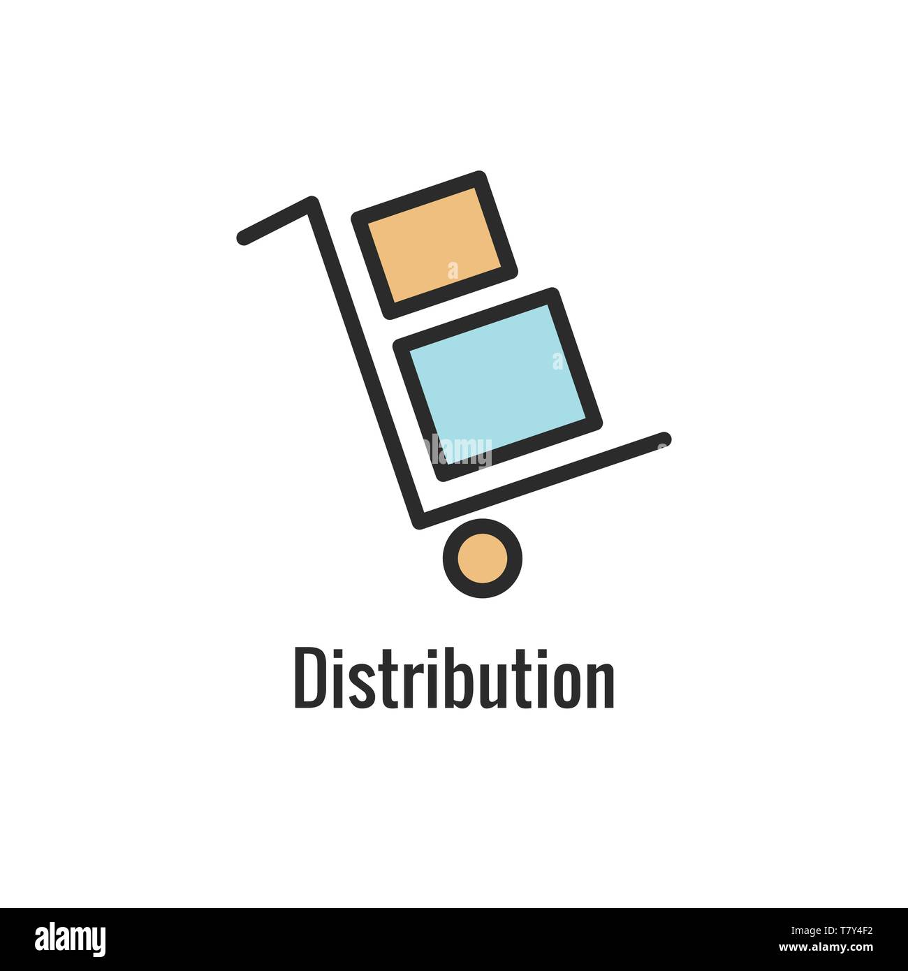 Shipping and Receiving Icon Set w Boxes, Warehouse, checklist, etc ...