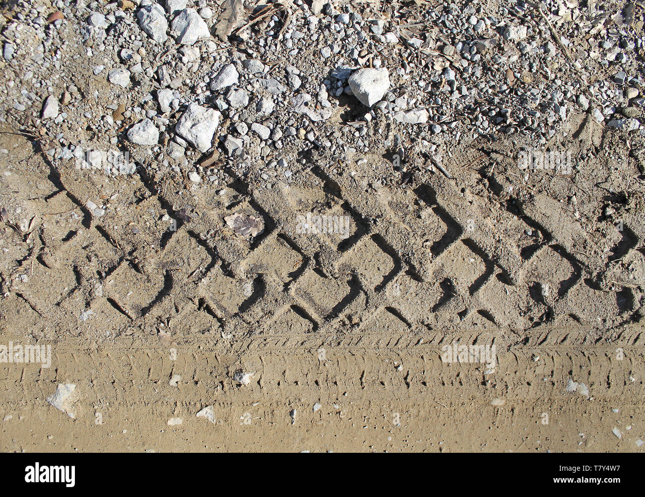 car tire tracks on wet muddy trail royalty, road, abstract background ...