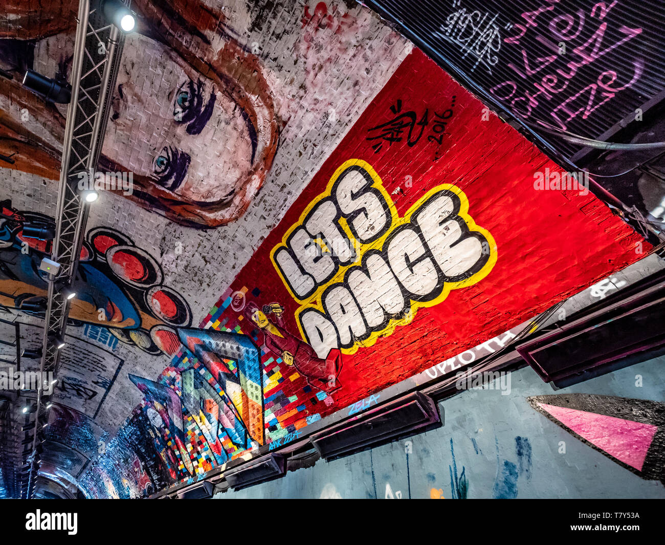The Banksy Tunnel, ( Leake St Tunnel or Leake Street Arches ) legal ...