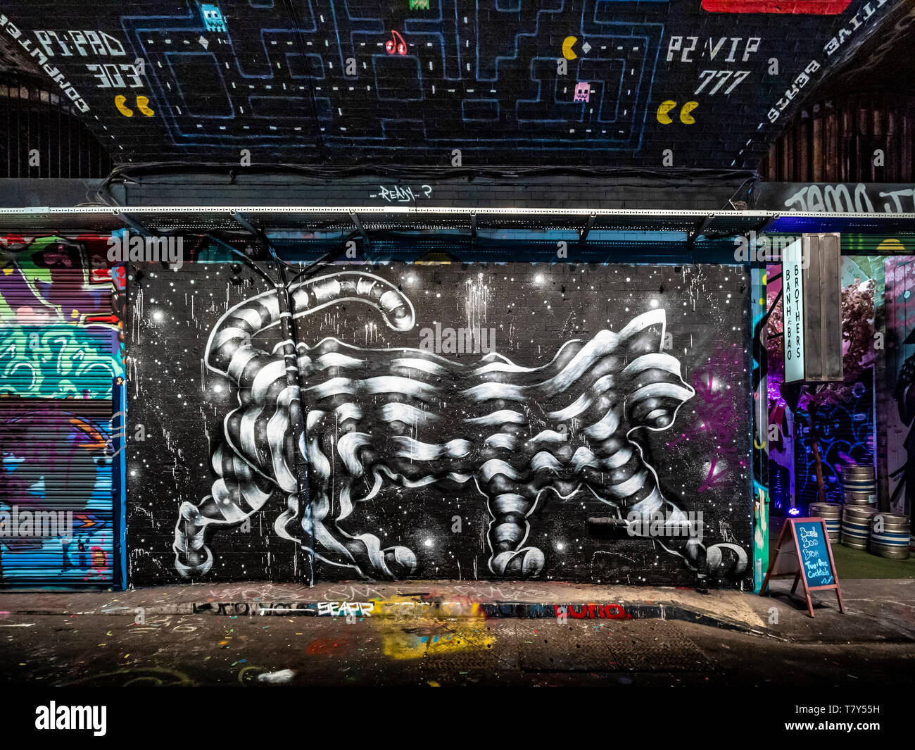 The Banksy Tunnel, ( Leake St Tunnel or Leake Street Arches ) legal ...