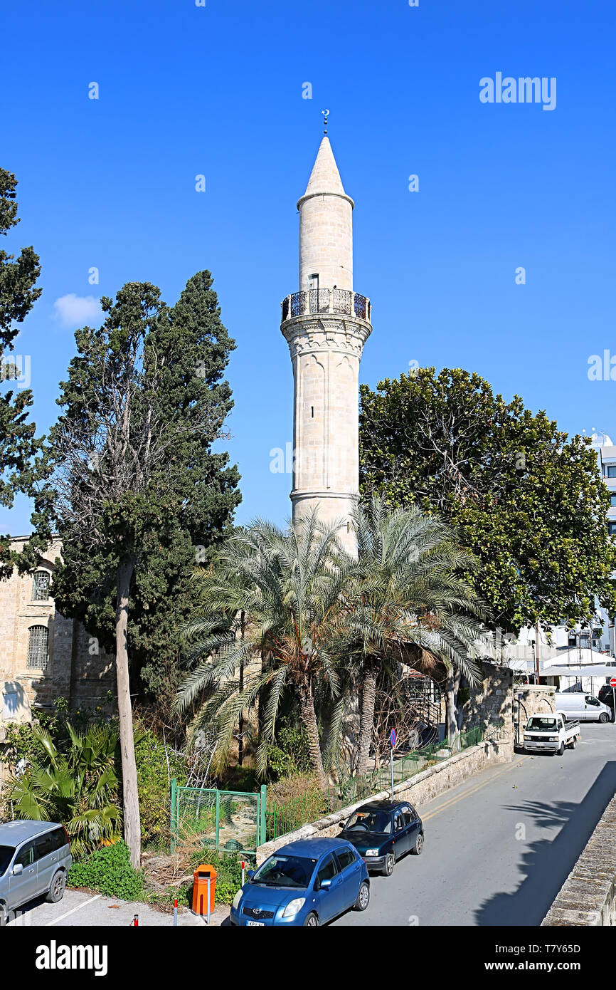 LARNACA, CYPRUS - MARCH 06, 2019: The Grans Mosque (Djami Kebir as it ...