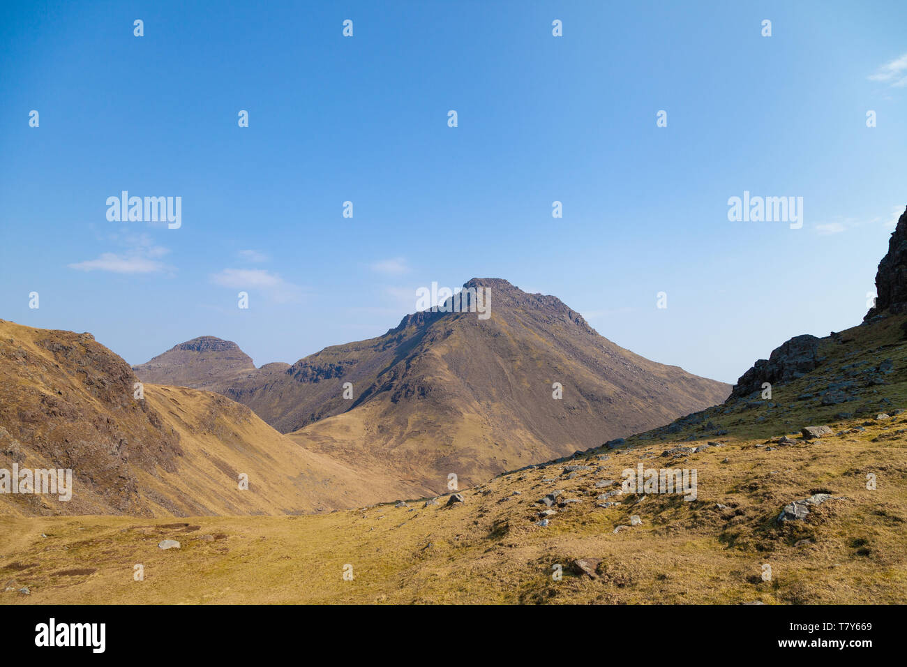 Looking back to the Corbett Askival and on the left Hallival on the ...