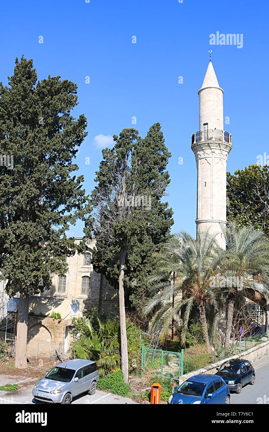 LARNACA, CYPRUS - MARCH 06, 2019: The Grans Mosque (Djami Kebir as it ...