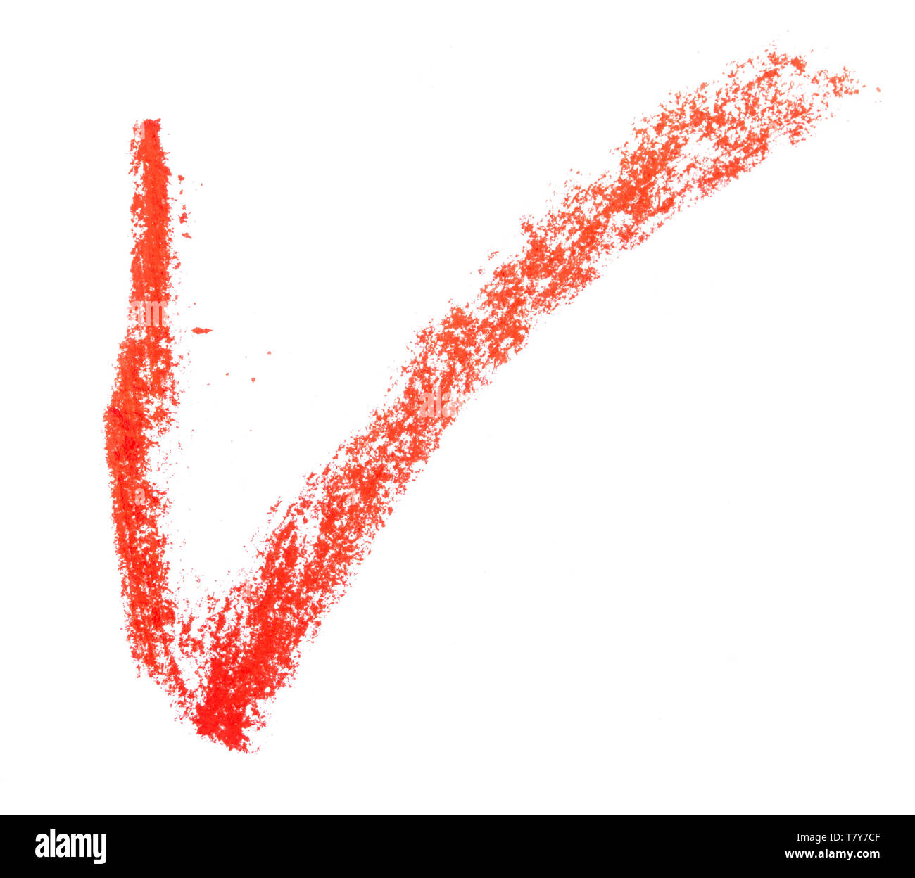 stripes of red pastel on white Stock Photo - Alamy