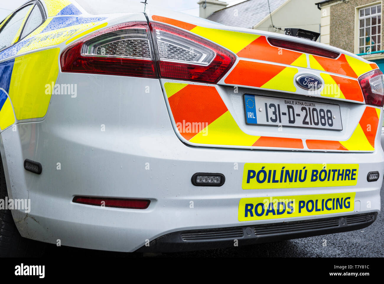 A car from Garda National Roads Policing Bureau or GNRPB. The roads ...