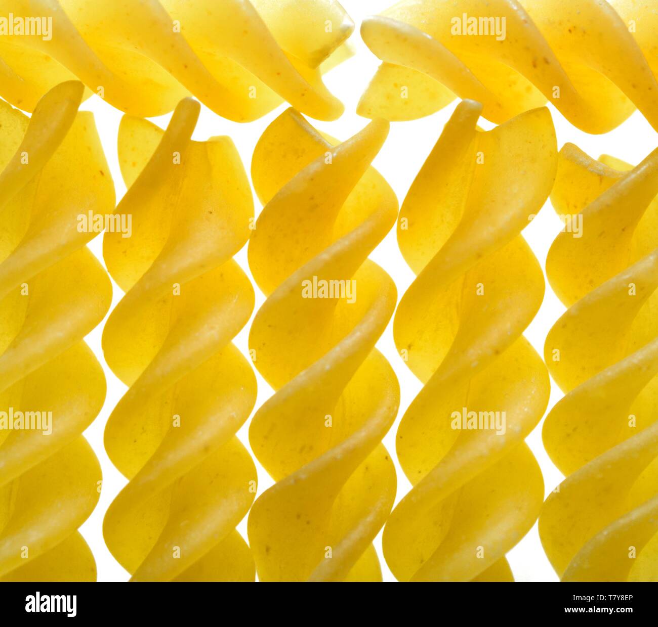 Pasta twists,white studio background,food,close up,closeup,macro shot ...