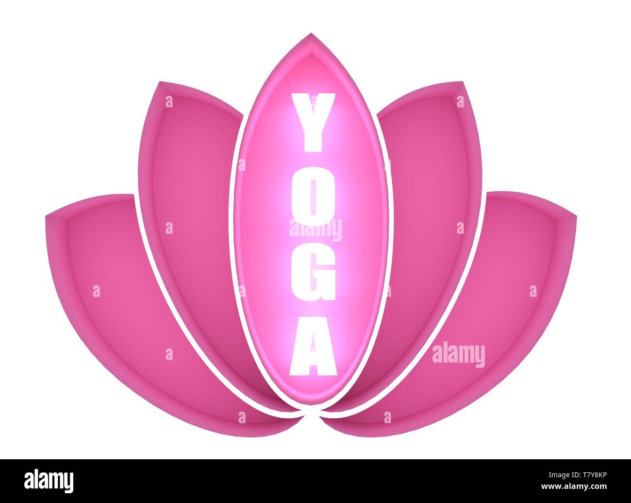 Lotus flower symbol Stock Photo - Alamy