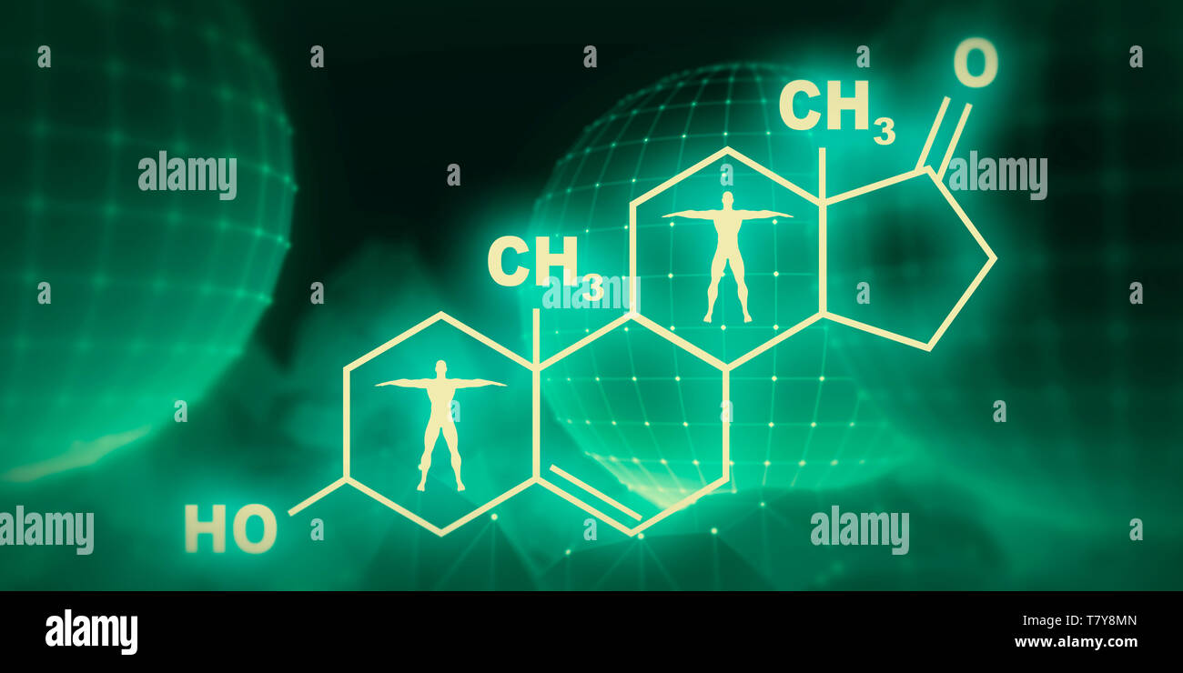 Formula hormone androstenolone Stock Photo - Alamy