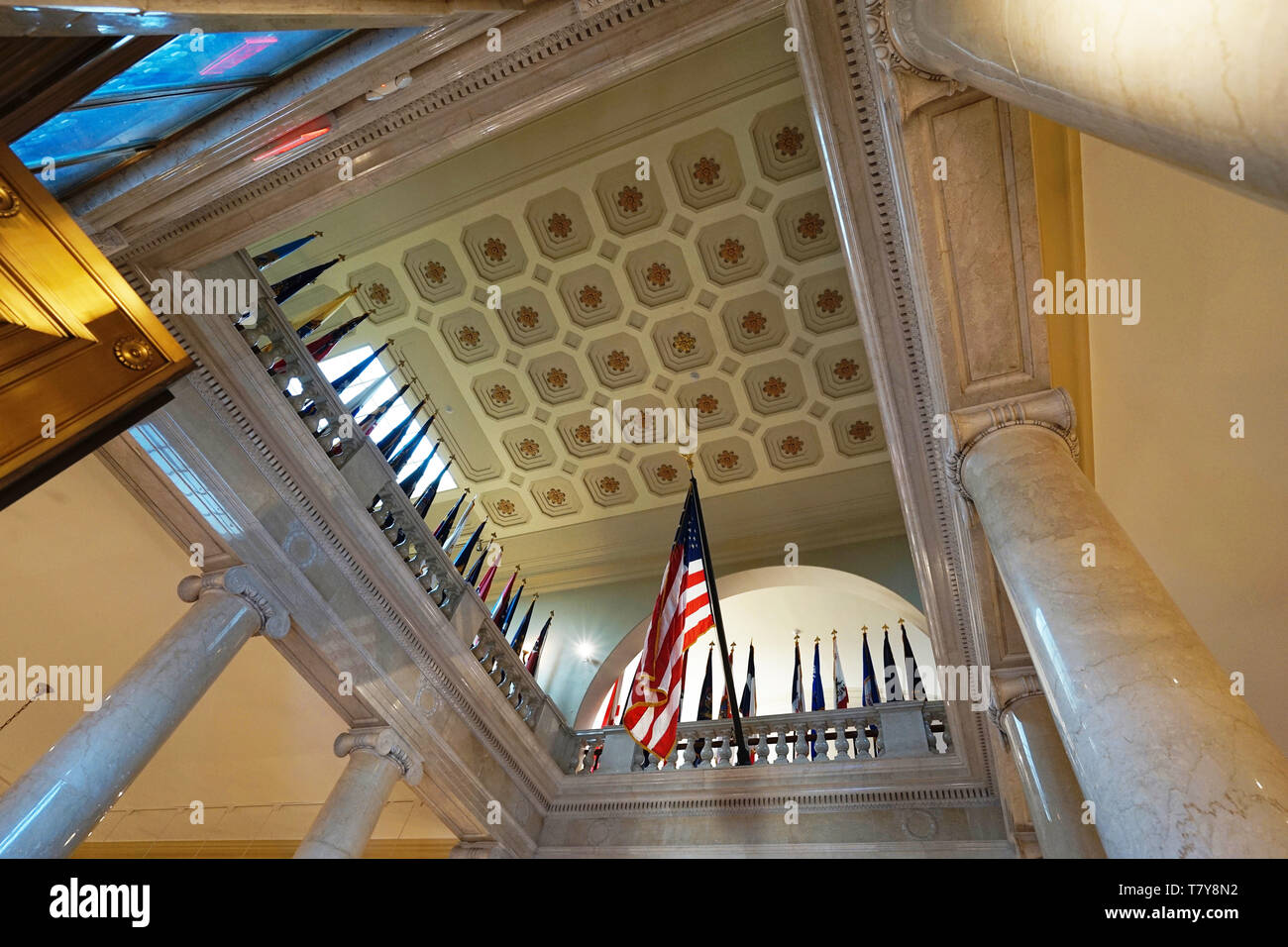 Interior of the museum in Tomb of the Unknown Soldier.Arlington ...