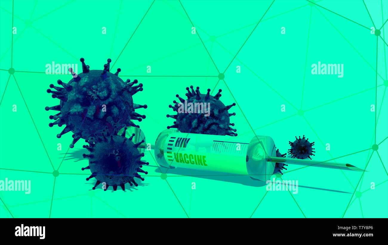 HIV disease illustration Stock Photo - Alamy