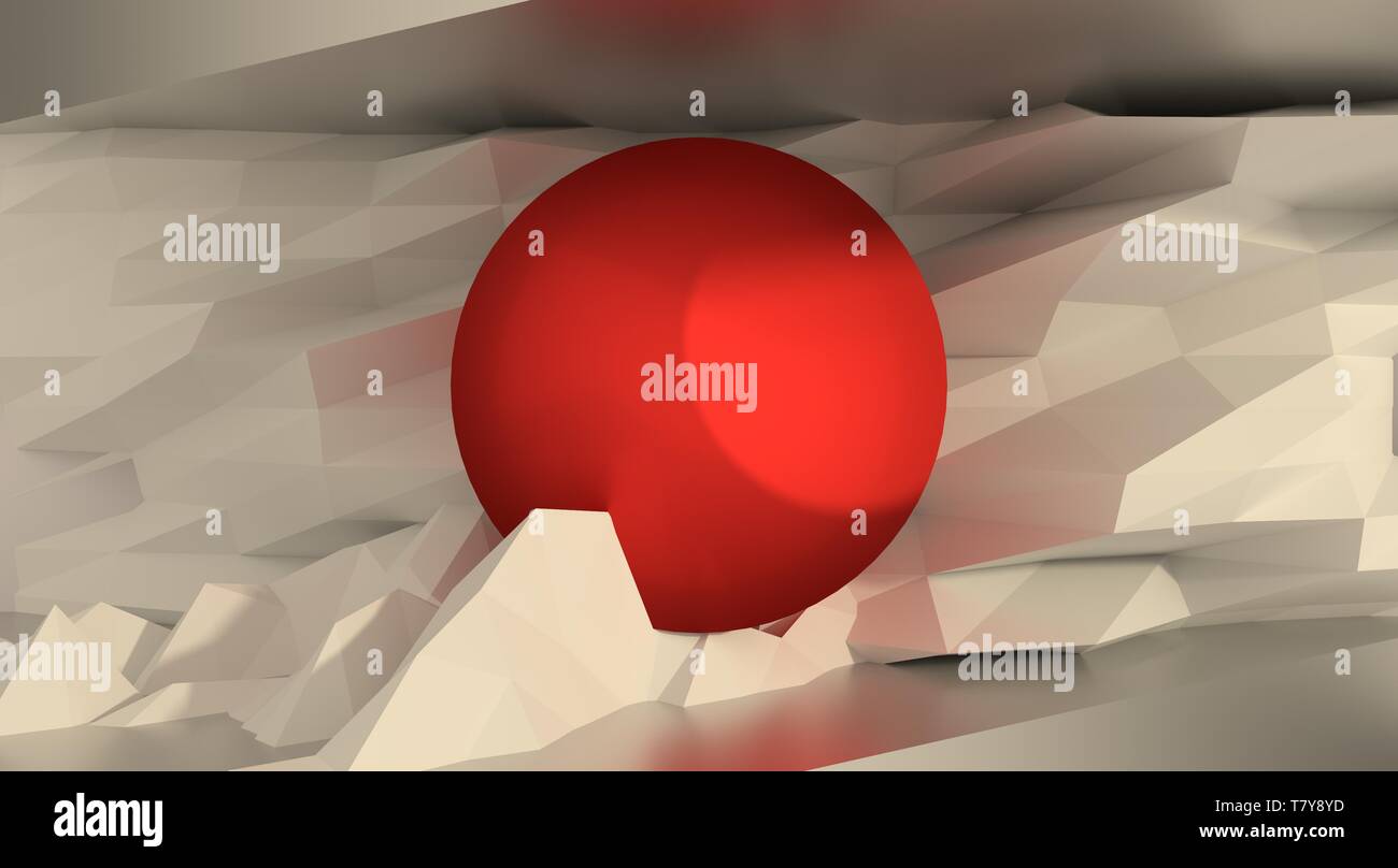 Japan flag design concept Stock Photo - Alamy