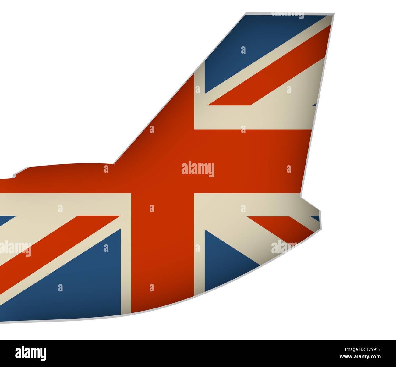 The image of an airplane tail Stock Photo - Alamy