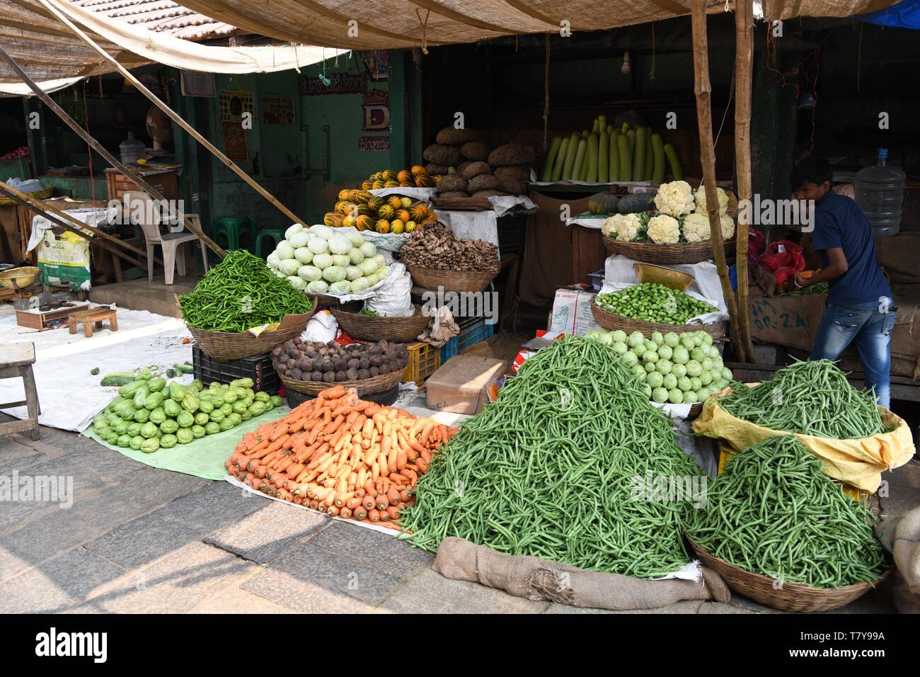 Devaraja Market in Mysore, India Stock Photo - Alamy