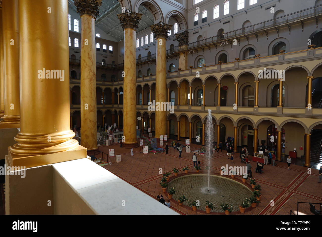 The interior view of the Great Hall of National Building Museum ...