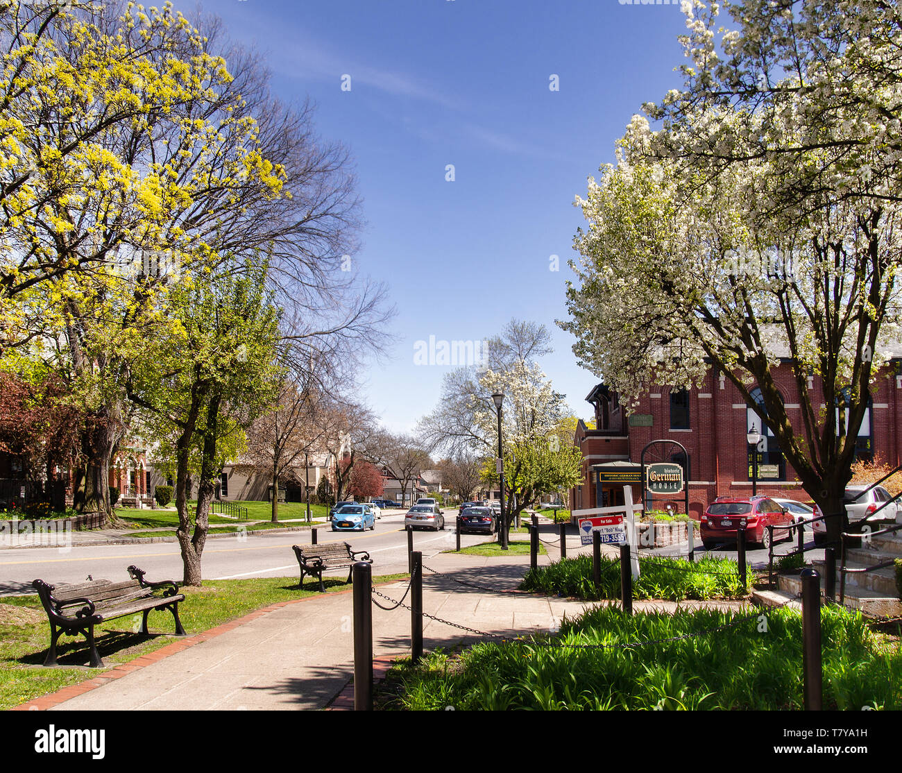 American towns hi-res stock photography and images - Alamy