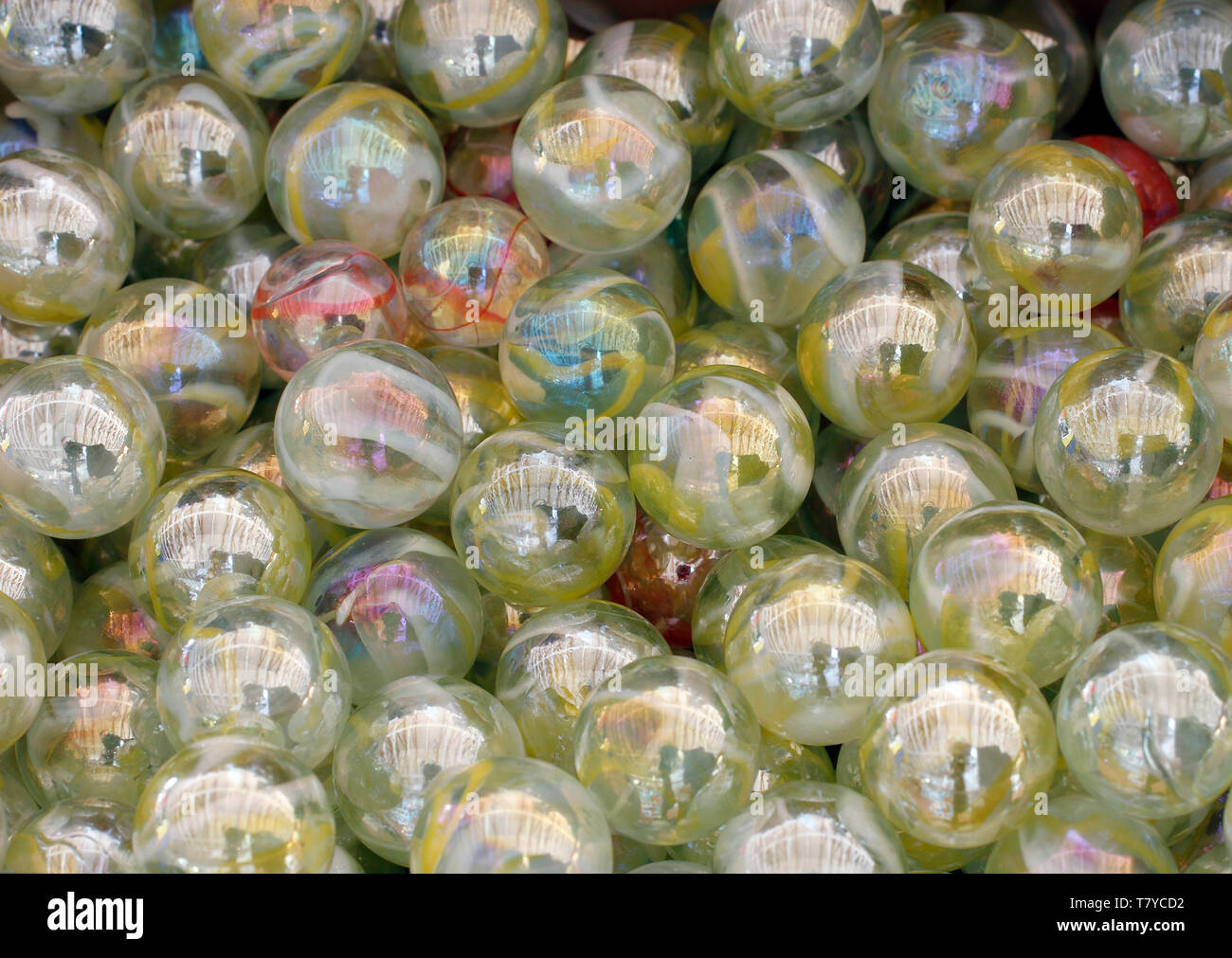 Traditional style marbles Brookfields Garden Centre Stock Photo - Alamy