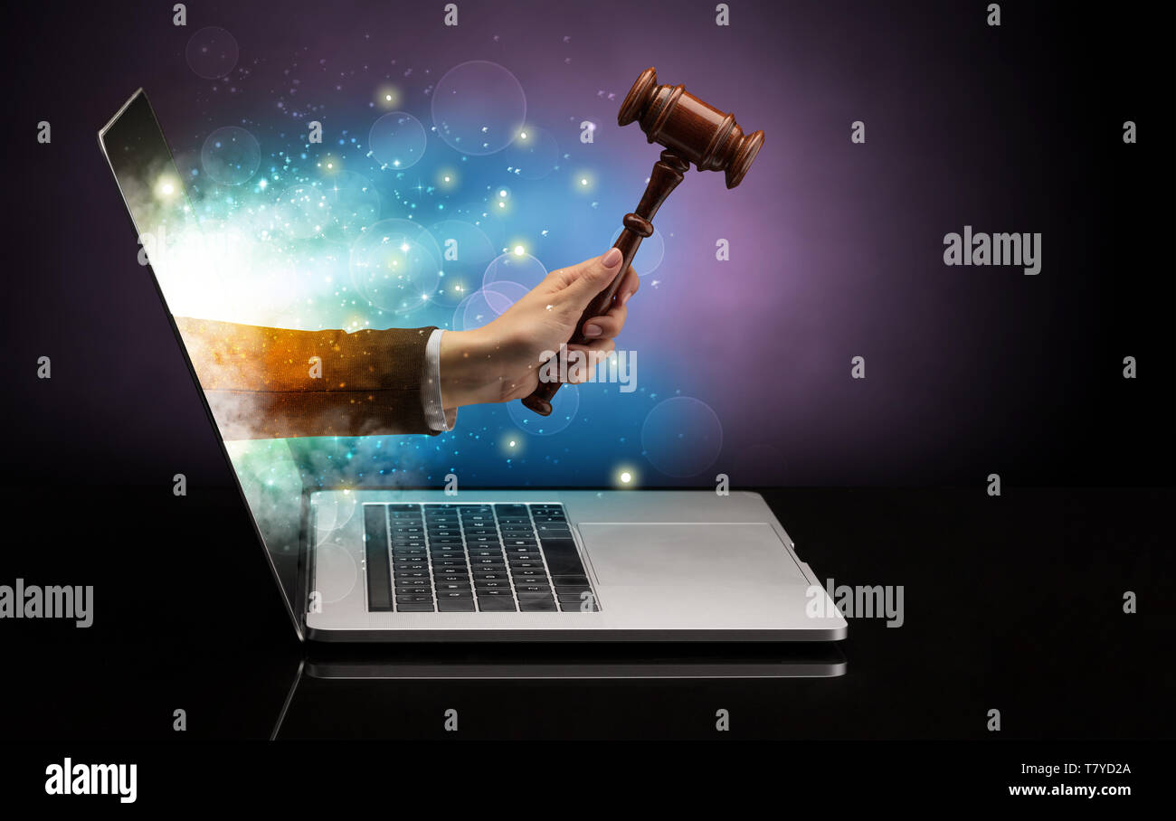 Arm coming out of computer screen hi-res stock photography and images ...