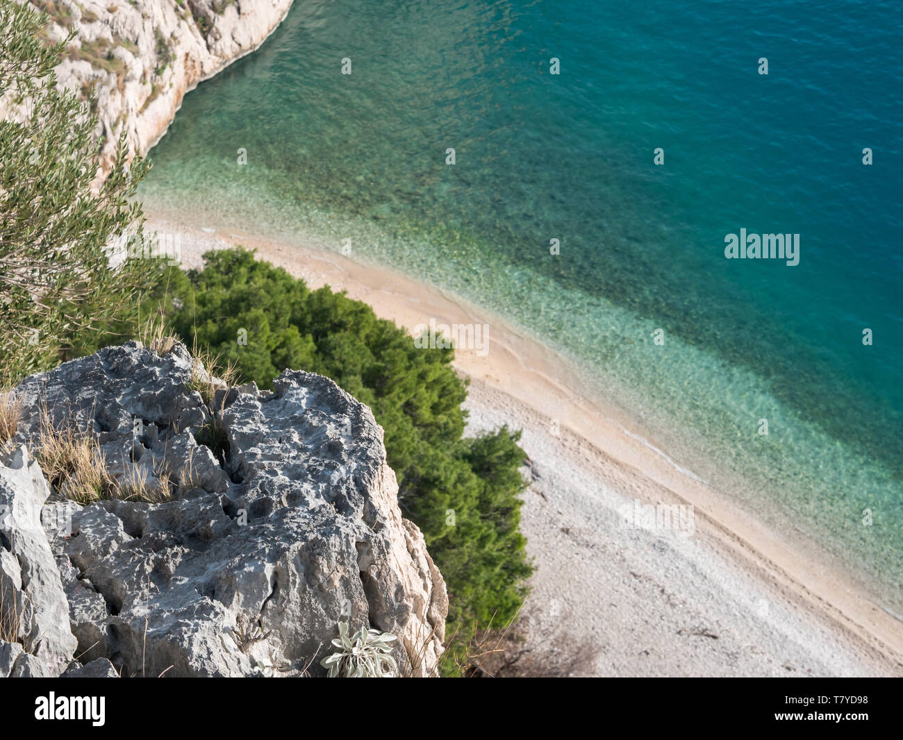 Beautiful hidden sunny beach hi-res stock photography and images - Alamy