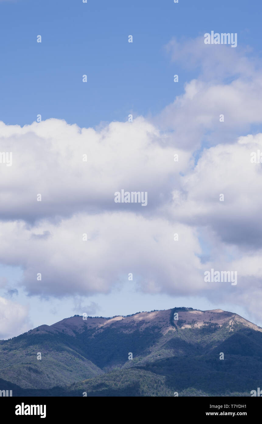 clouds formations over mountains and foothills top - spring weather ...