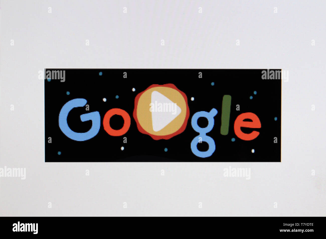 Google Doodle, April 2019, celebrates Earth Day anniversary Stock Photo ...