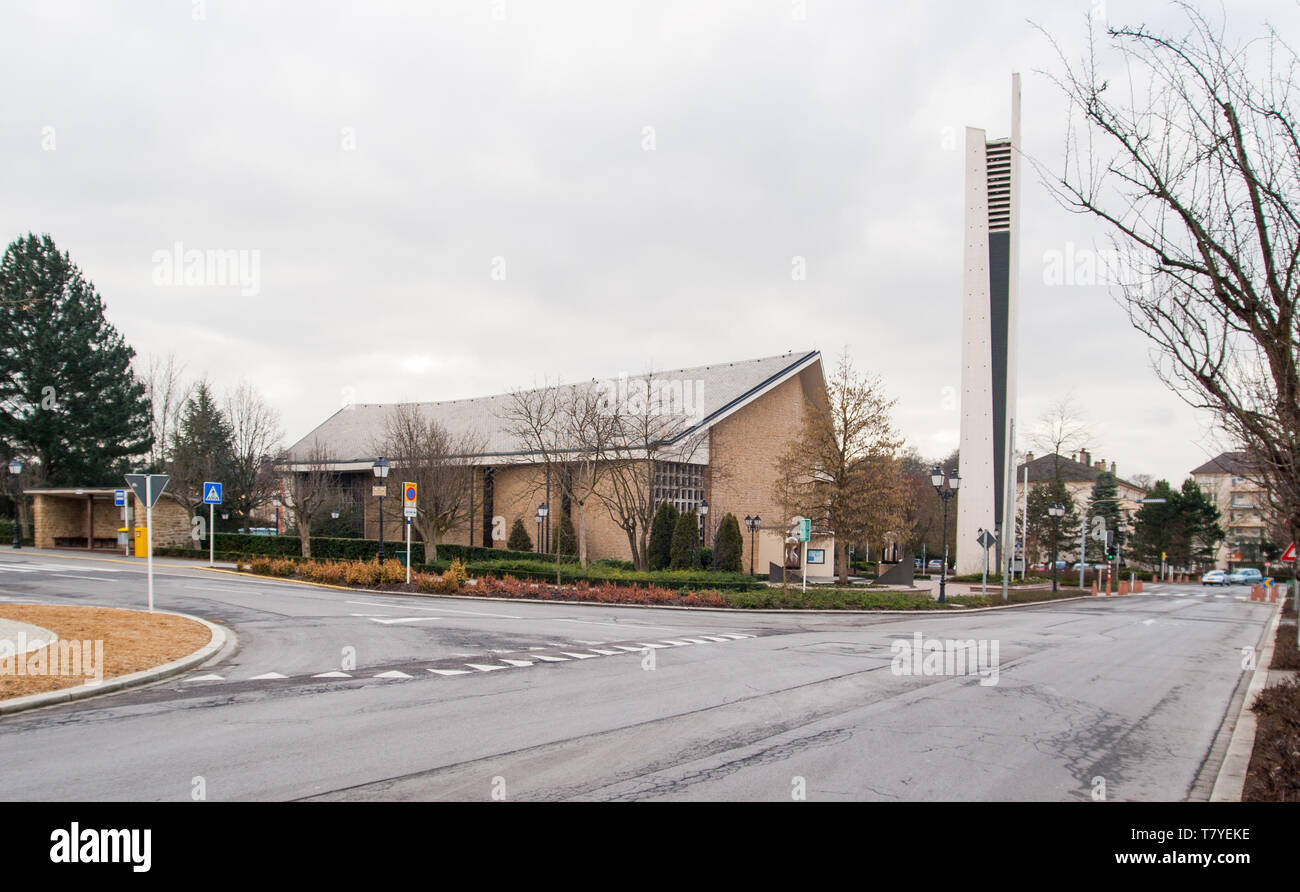 Christian Church in Howald Stock Photo - Alamy