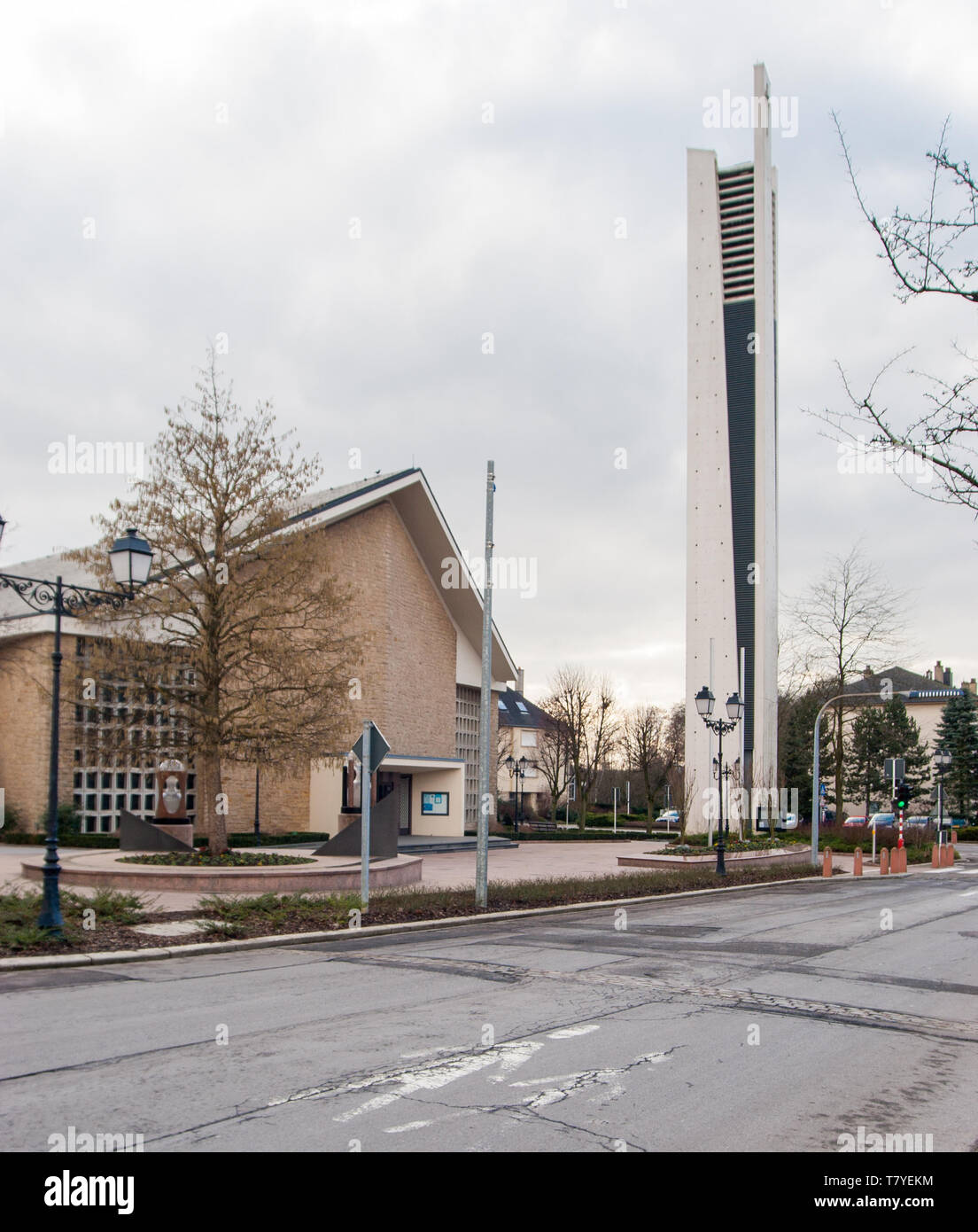 Christian Church in Howald Stock Photo - Alamy