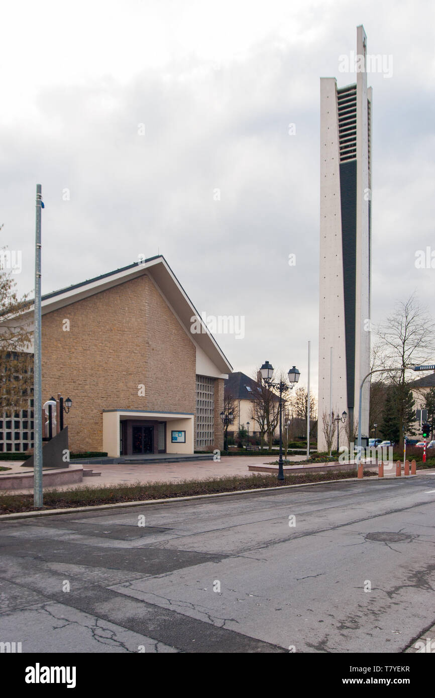 Christian Church in Howald Stock Photo - Alamy