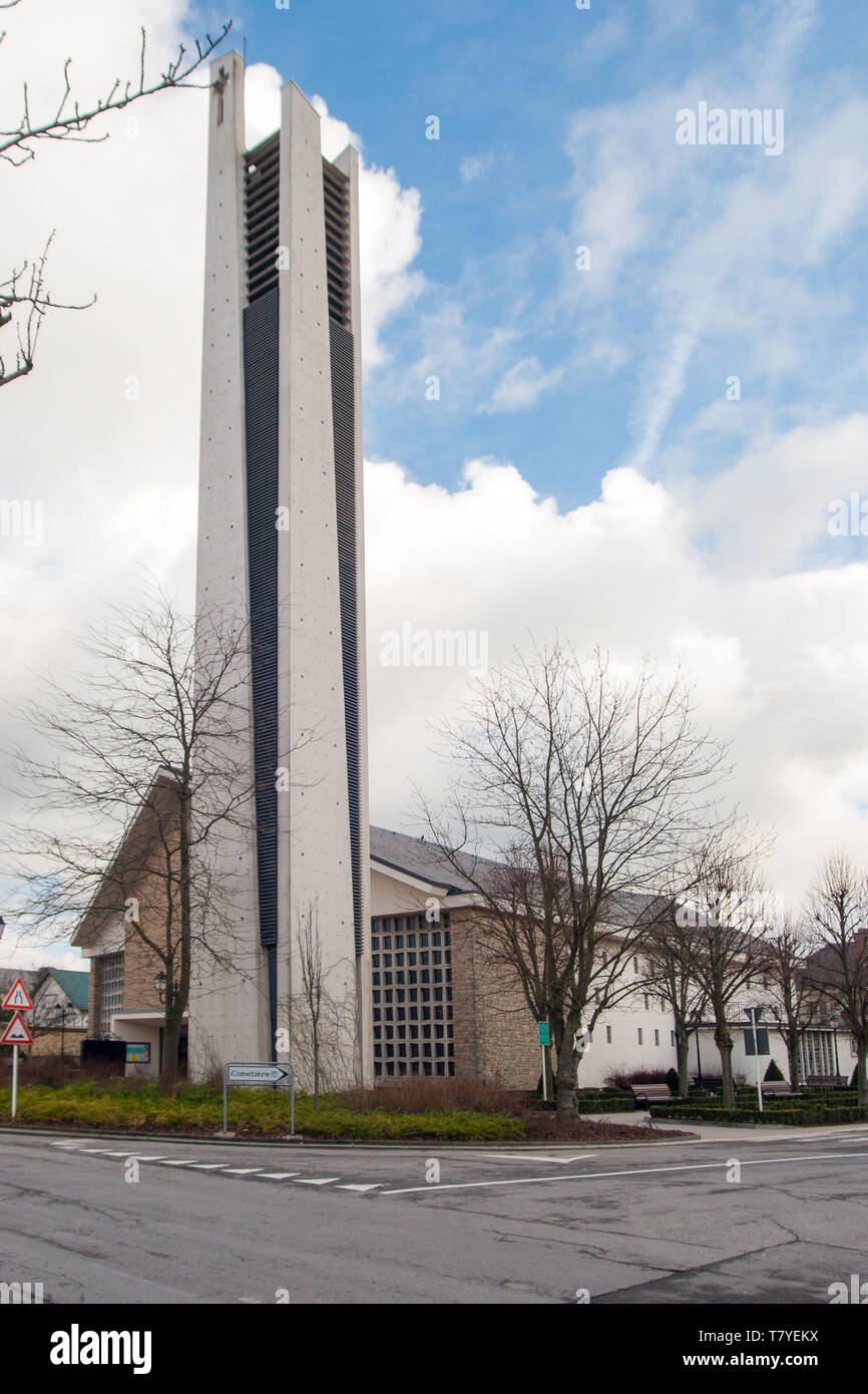 Christian Church in Howald Stock Photo - Alamy