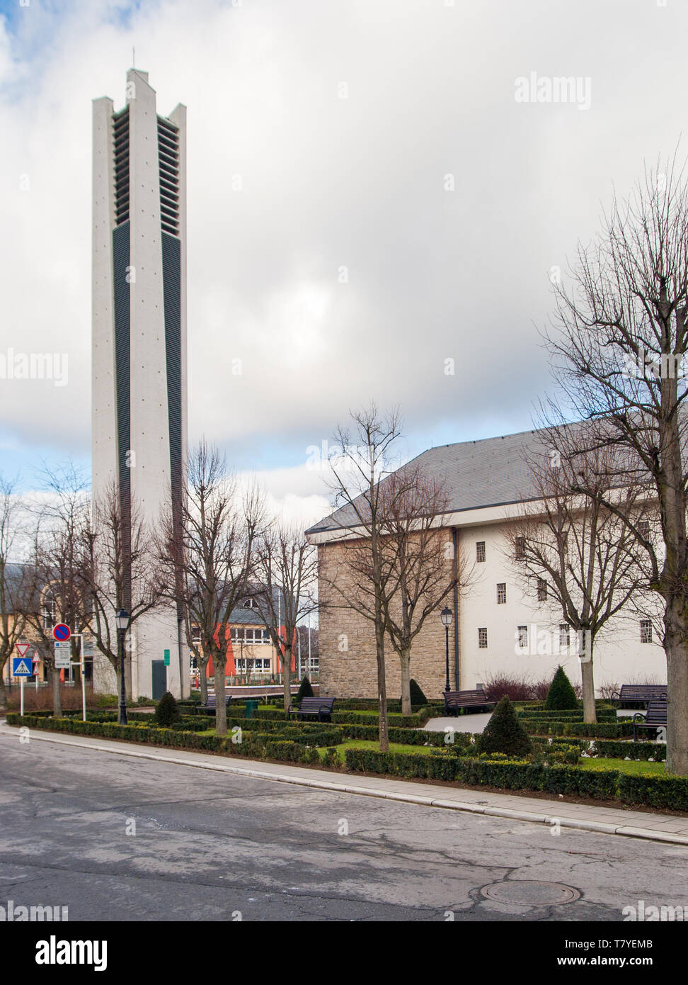 Christian Church in Howald Stock Photo - Alamy