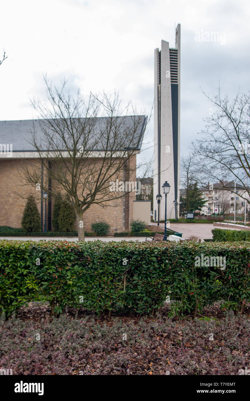 Christian Church in Howald Stock Photo - Alamy