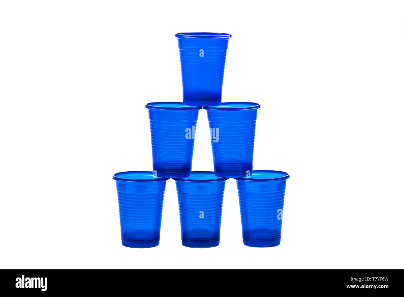 Stack of plastic cups hi-res stock photography and images - Alamy
