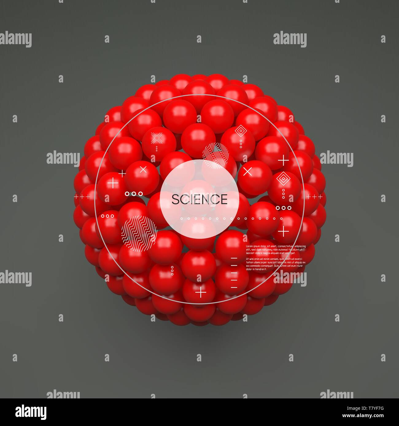 Concept futuristic 3d object Stock Vector Images - Alamy