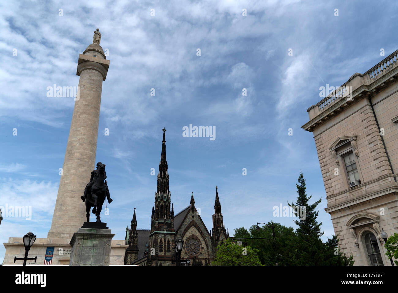 George washington monument in baltimore hi-res stock photography and ...
